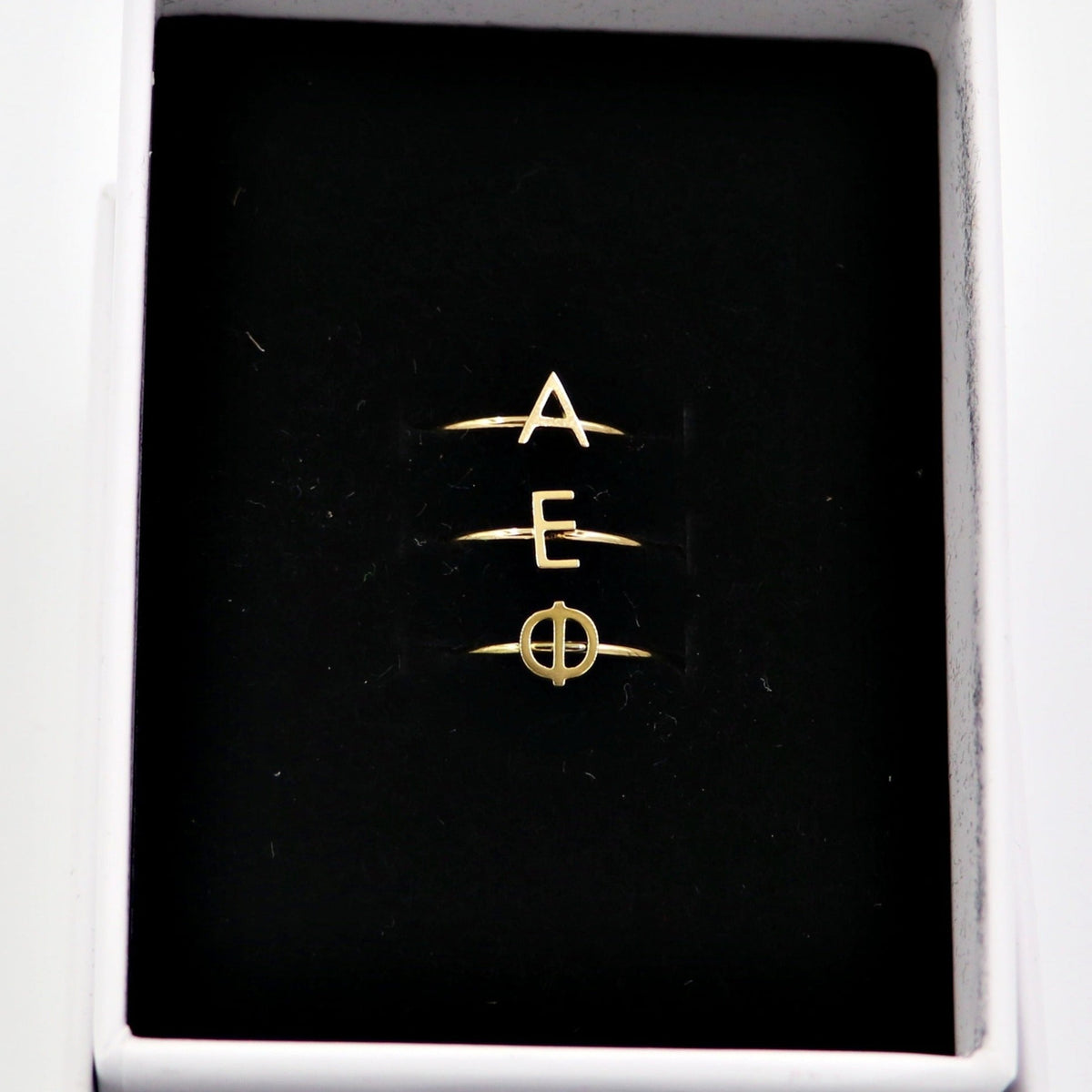 Alpha Epsilon Phi Stacked Rings Greek Divine And More