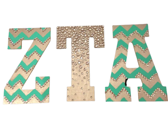 Zeta Tau Alpha Crafting MDF/Wood Letter Set – Greek Divine and More