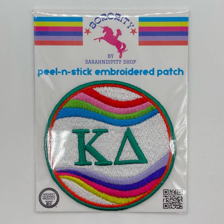 Kappa Delta Colorful Peel & Stick Patch – Greek Divine and More