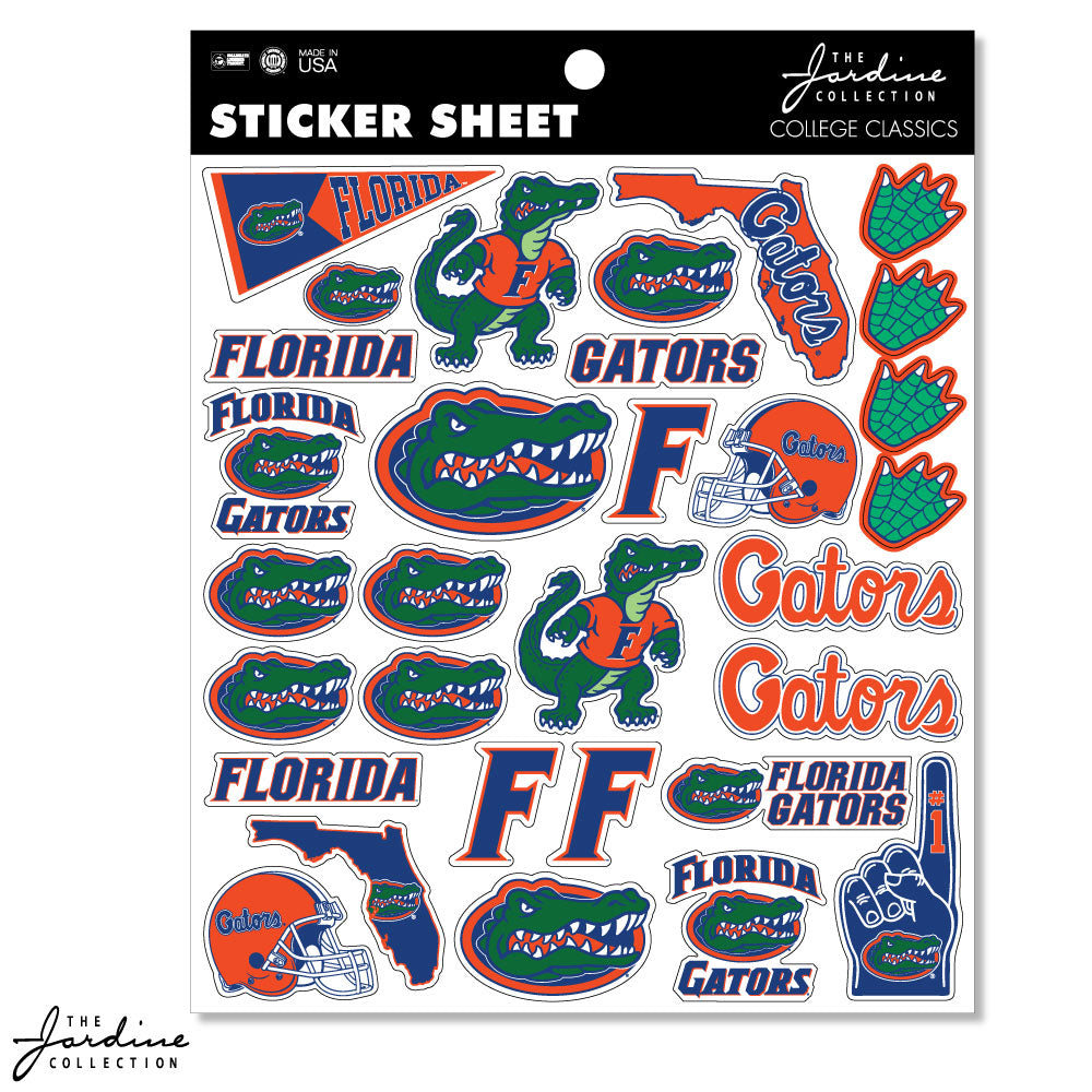 University of Florida Sticker Sheet – Greek Divine and More