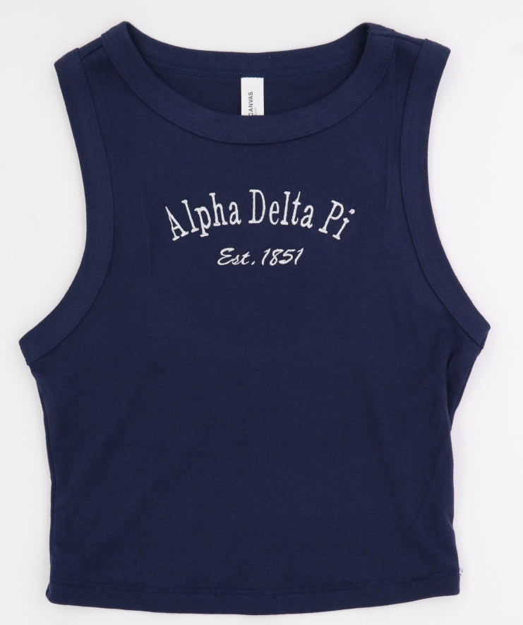 Alpha Delta Pi Classic Crop Tank – Greek Divine and More