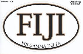 Phi Gamma Delta FIJI Euro Decal - Discontinued – Greek Divine and More