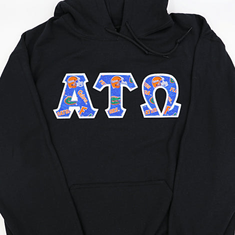 Custom Frat Greek Hoodie with Gator Print – Greek Divine and More