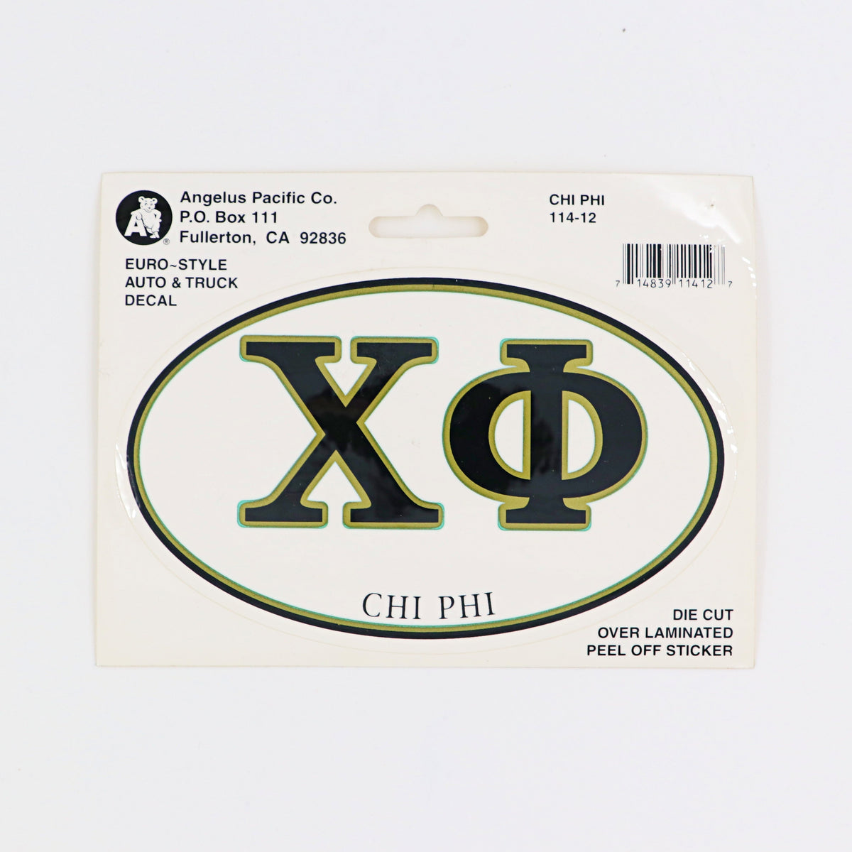 Chi Phi Euro Decal - Discontinued – Greek Divine and More