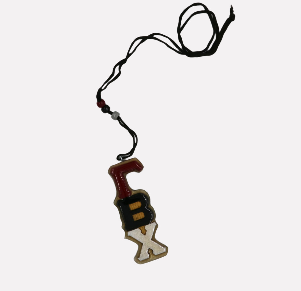 Gamma Beta Chi Tri-Color Letter Tiki – Greek Divine and More