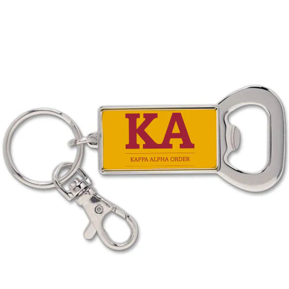 Kappa Alpha Order Keychain with Flat Bottle Opener – Greek Divine and More