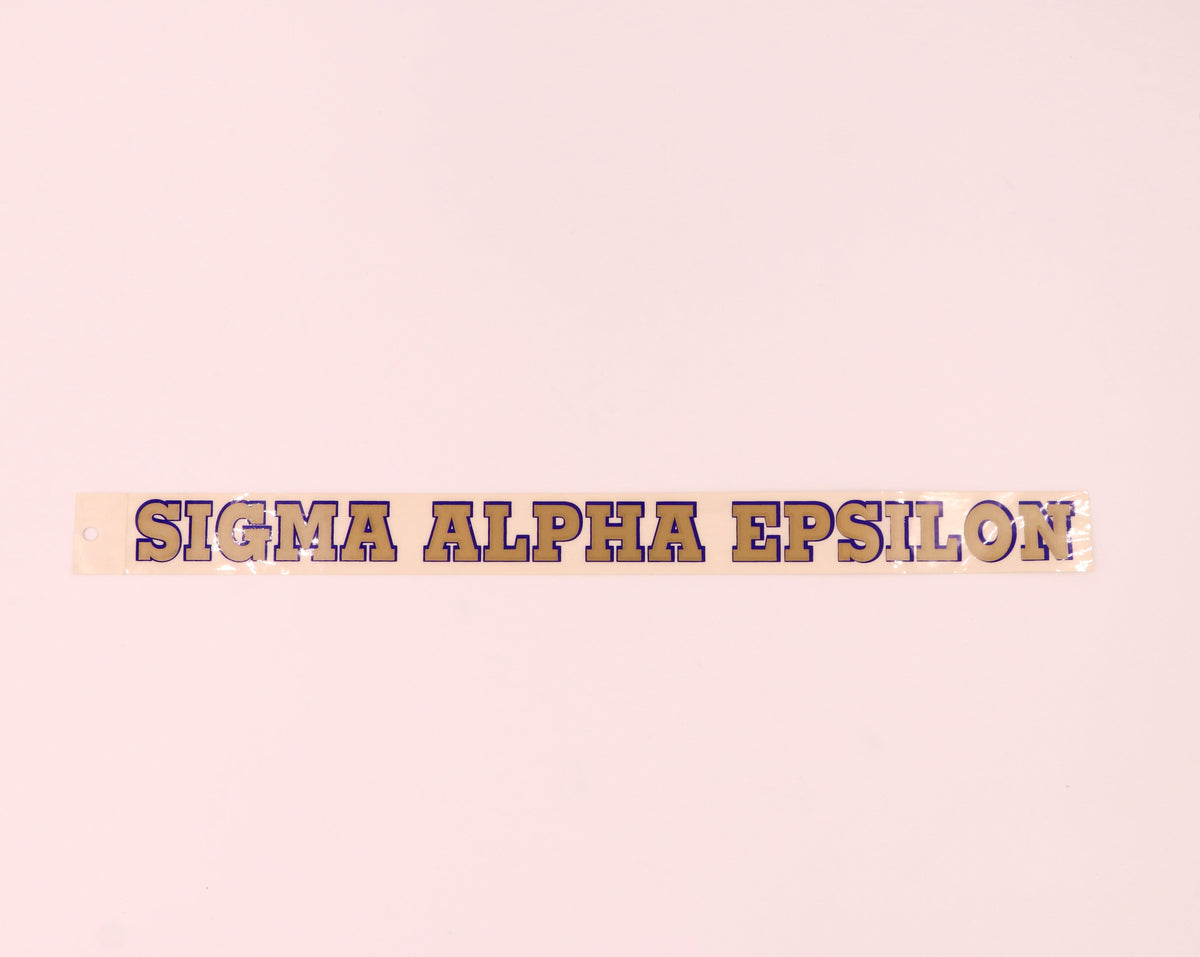 Sigma Alpha Epsilon Horizontal Decal – Greek Divine and More