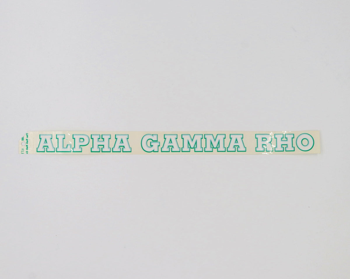 Alpha Gamma Rho Horizontal Decal – Greek Divine and More