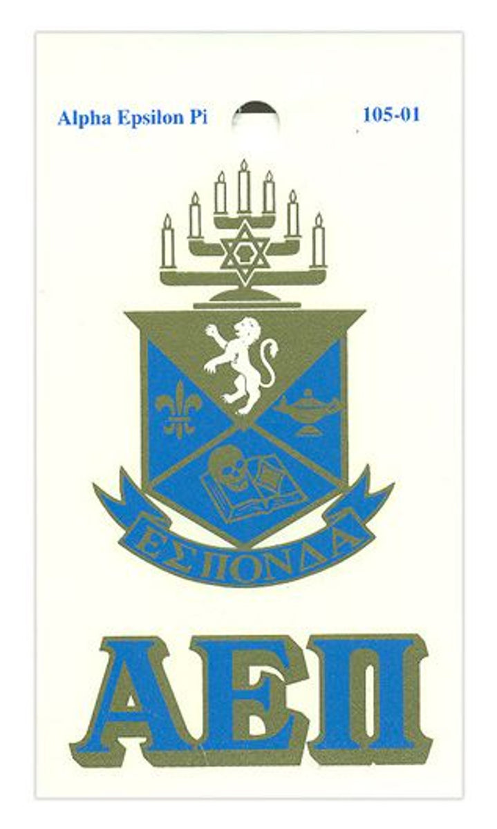 Alpha Epsilon Pi Decal - Discontinued – Greek Divine and More