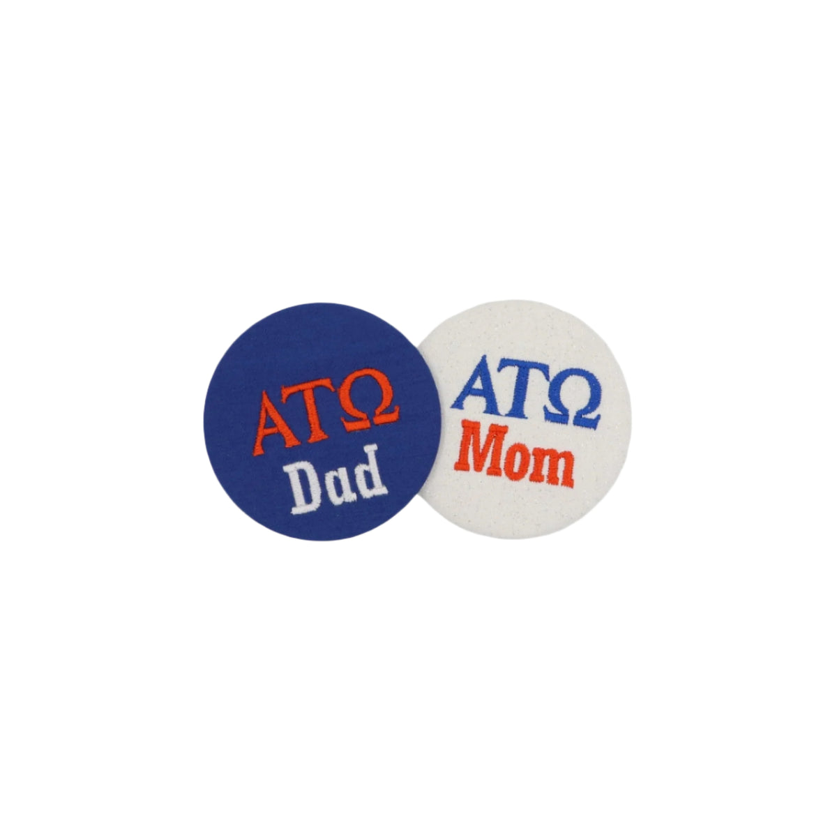Alpha Tau Omega Mom/Dad Embroidered Button – Greek Divine and More