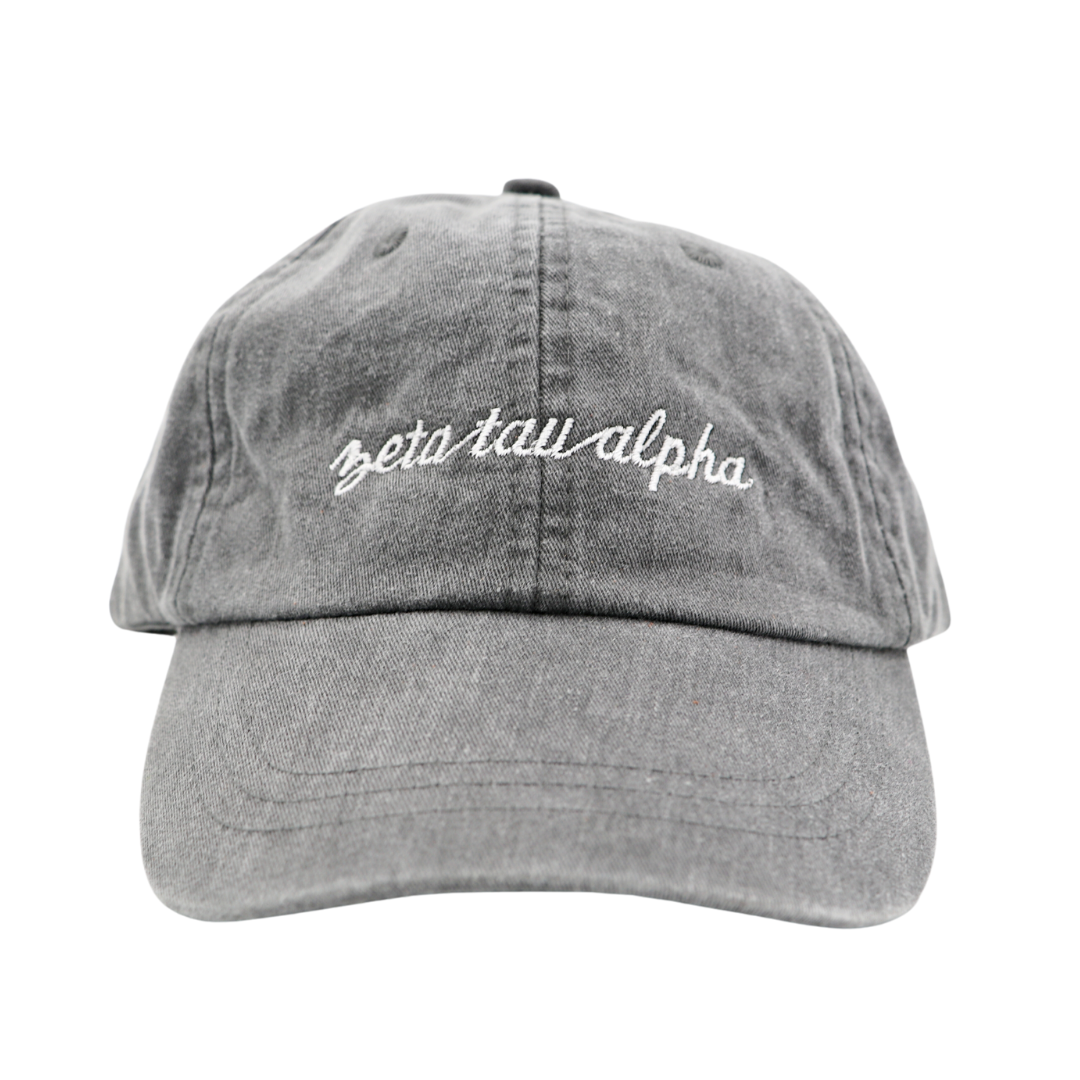 Zeta Tau Alpha Script Hat – Greek Divine and More