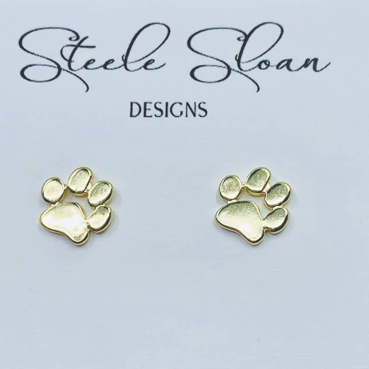 Sigma Gamma Rho Paw Studded Earrings – Greek Divine and More