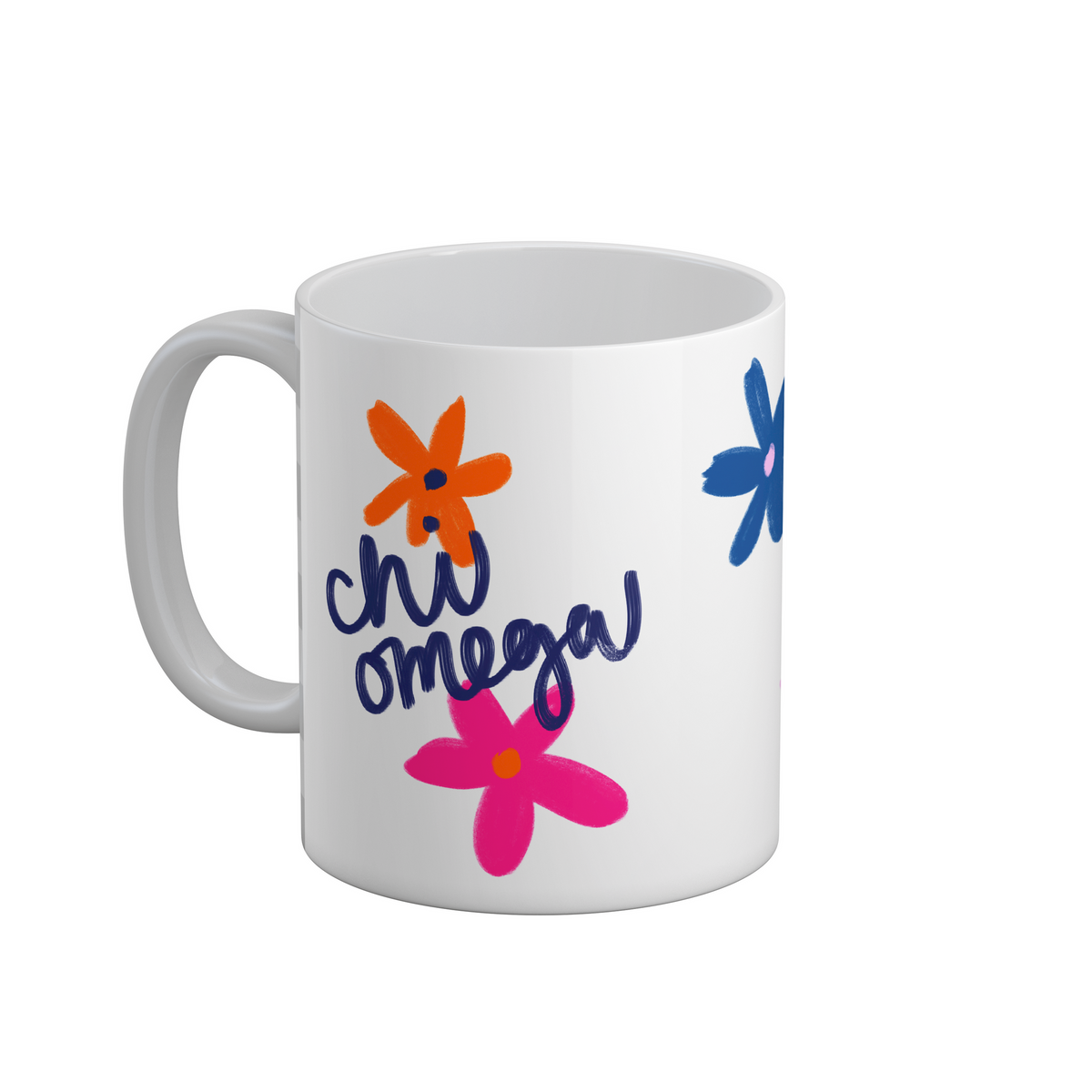 Chi Omega Bloom Mug – Greek Divine and More