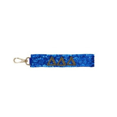 Delta Delta Delta Sequin Wristlet – Greek Divine and More