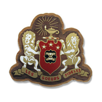 Phi Mu Large Wood Crest – Greek Divine and More