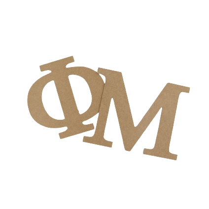 Phi Mu Crafting MDF/Wood Letter Set – Greek Divine and More