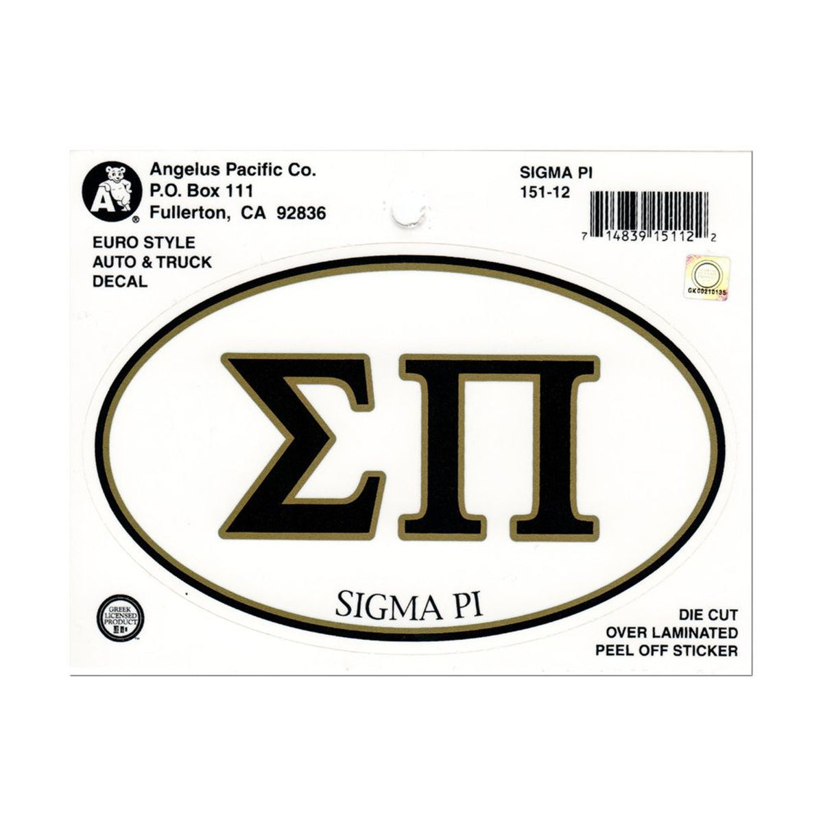 Sigma Nu Euro Decal - Discontinued – Greek Divine and More