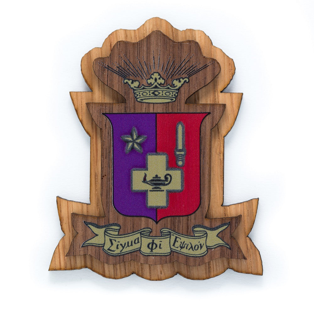 Sigma Phi Epsilon Large Wood Crest – Greek Divine and More