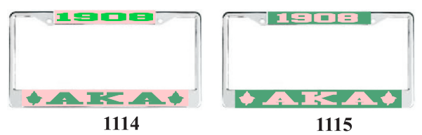 Alpha Kappa Alpha License Frame – Greek Divine and More
