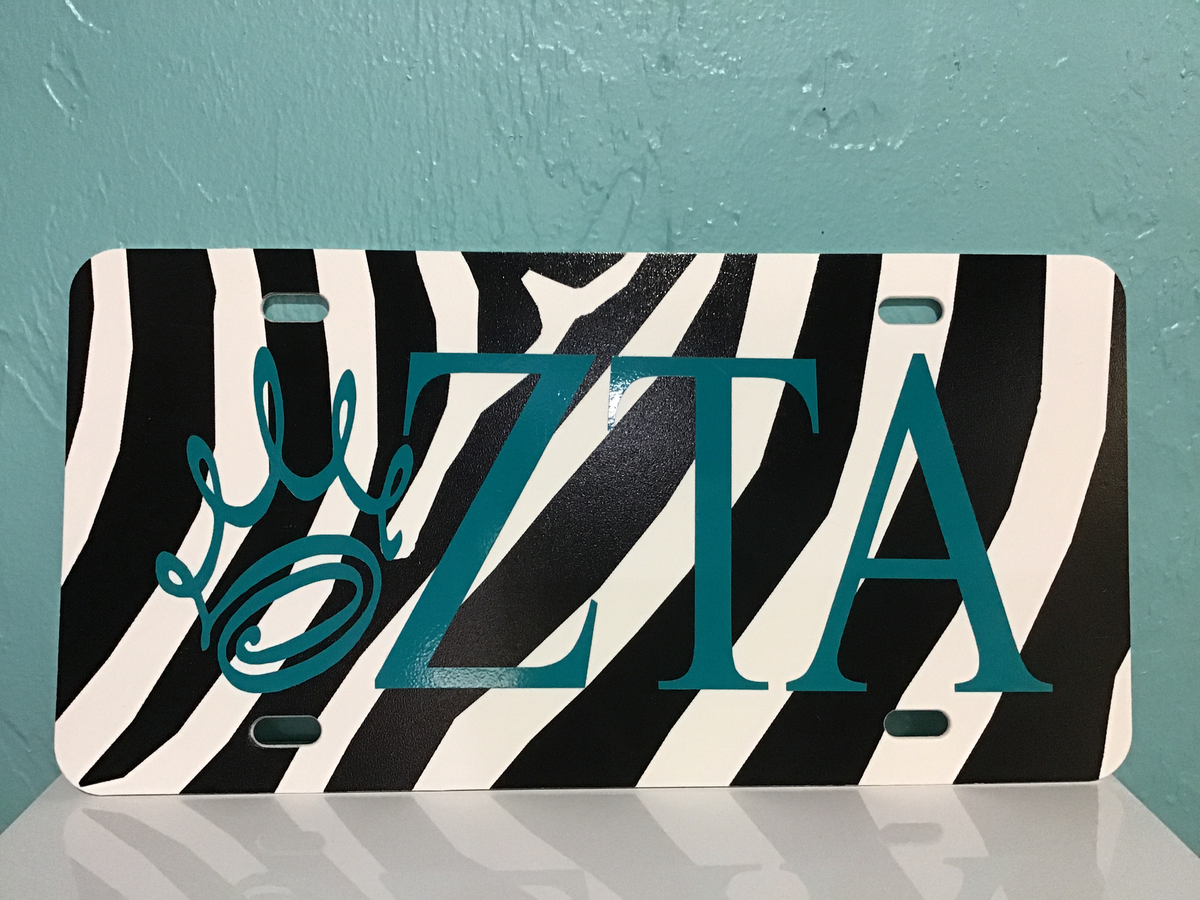 Zeta Tau Alpha License Plate – Greek Divine and More