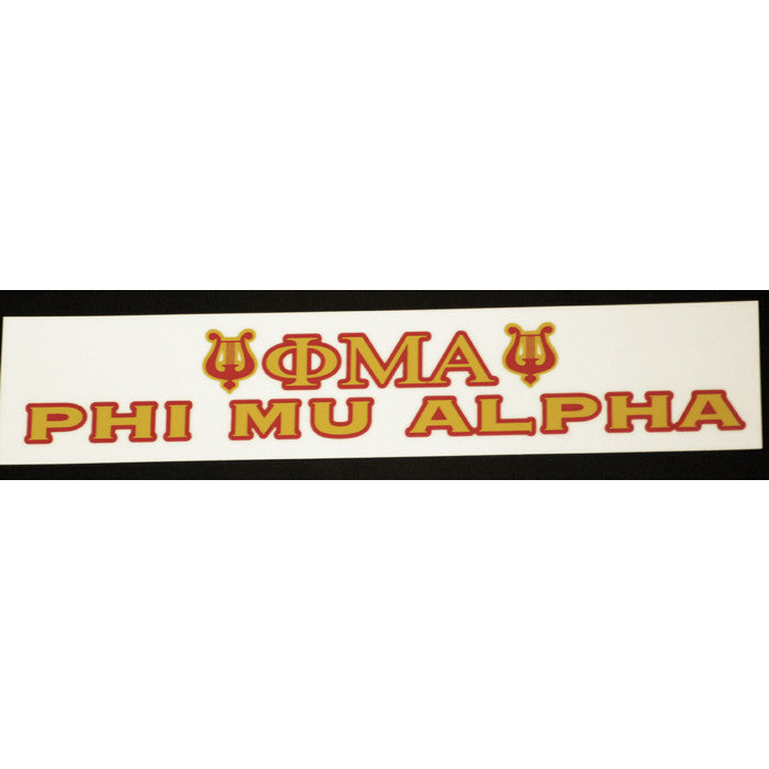 Phi Mu Alpha Bumper Sticker Decal – Greek Divine and More