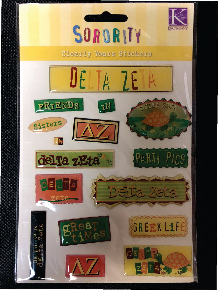 Delta Zeta Sticker Set - Discontinued – Greek Divine and More