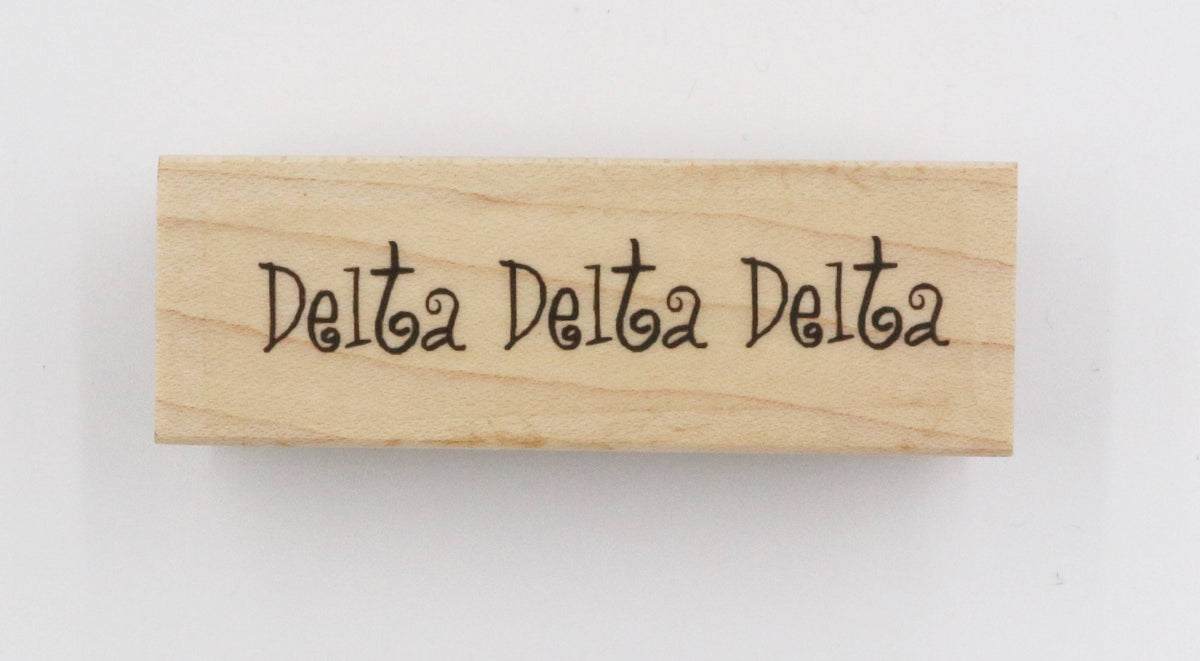 Delta Delta Delta Rubber Stamp – Greek Divine and More