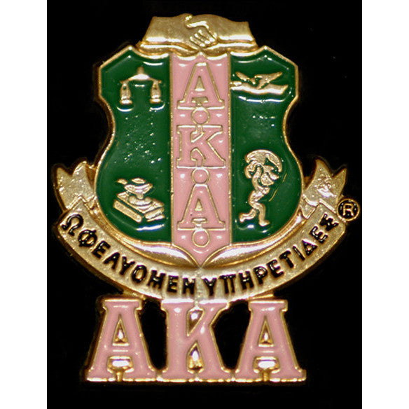 Alpha Kappa Alpha Shield Pin – Greek Divine and More