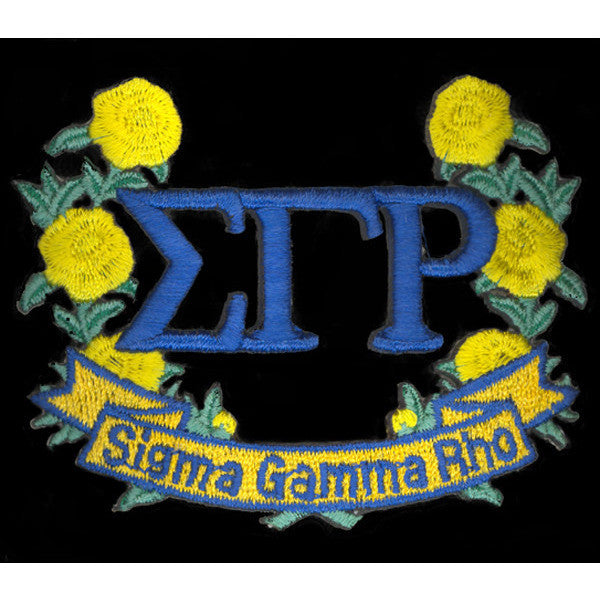 Sigma Gamma Rho 3-D Lazer Wreath Patch – Greek Divine and More