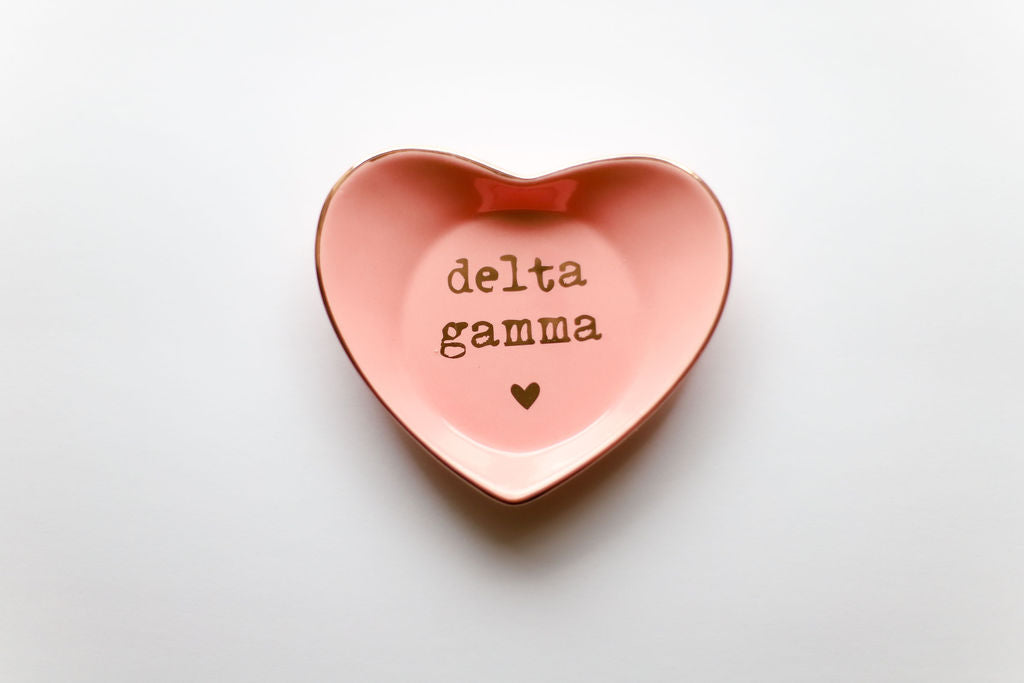Delta Gamma Heart Ring Dish – Greek Divine and More