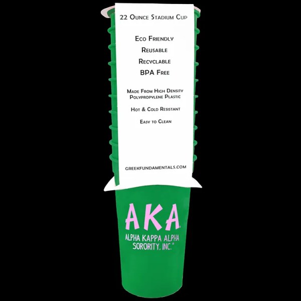 Alpha Kappa Alpha 22oz Stadium Cup – Greek Divine and More