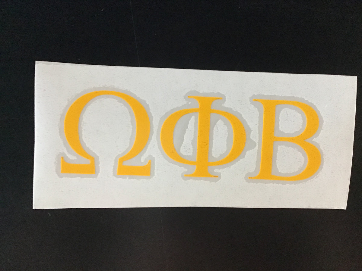 Omega Phi Beta Vinyl Decal – Greek Divine and More