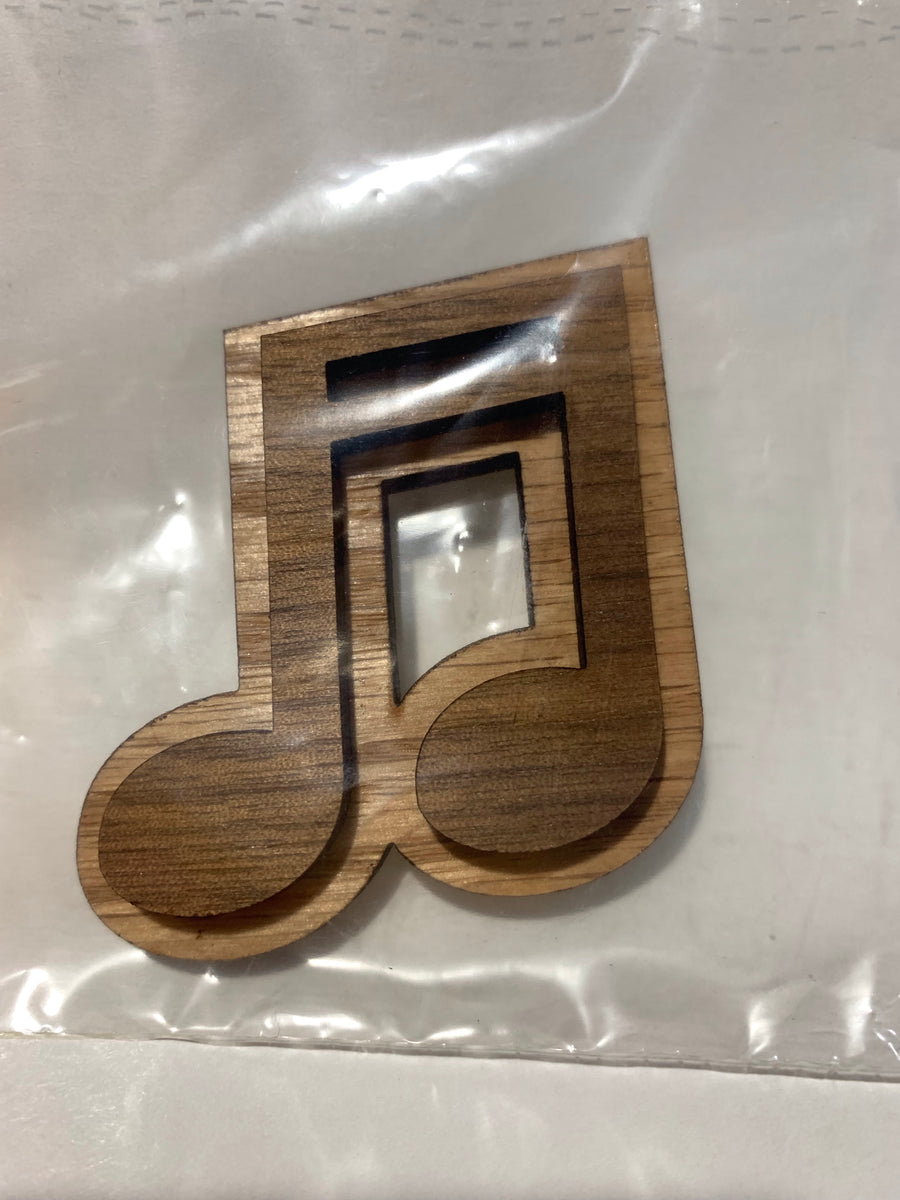 Double Music Note Oak-Backed Symbol – Greek Divine and More
