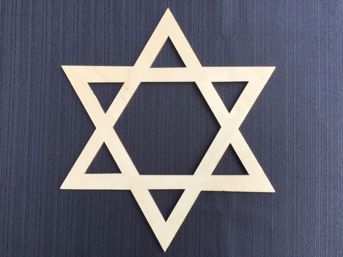 Star of David Wood Board – Greek Divine and More