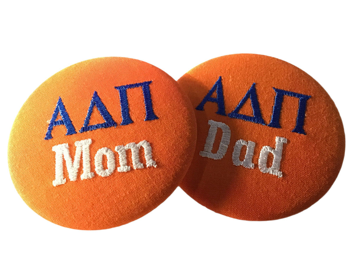 Alpha Delta Pi Mom/Dad Embroidered Button – Greek Divine and More