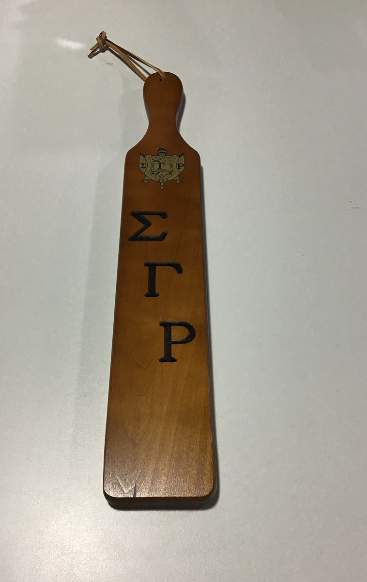 Sigma Gamma Rho Founder Paddle – Greek Divine and More