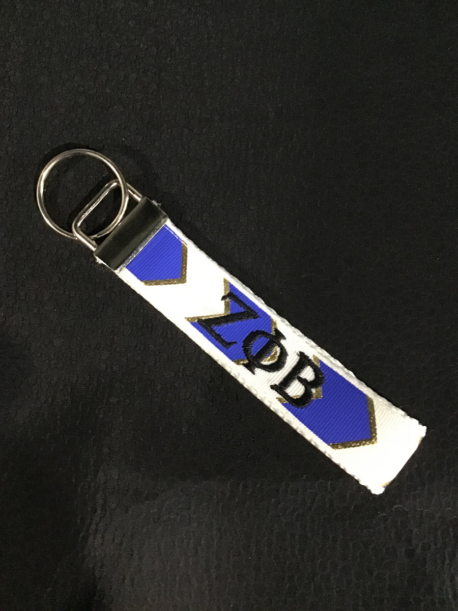 Zeta Phi Beta FOB Keychain – Greek Divine and More