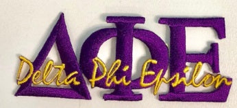 Delta Phi Epsilon Signature Patch – Greek Divine and More