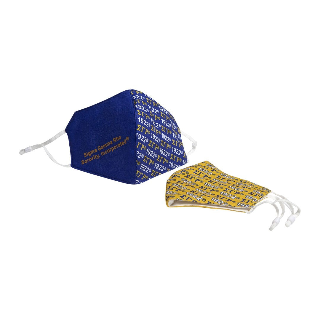 Sigma Gamma Rho Hemp Face Masks- Two Pack - Discontinued – Greek Divine ...